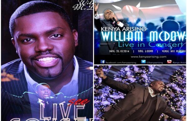 William McDowell Confirms His Live Concert In Kenya