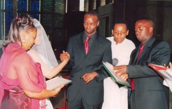 Cute Wedding Photos Of Julie Gichuru And Husband