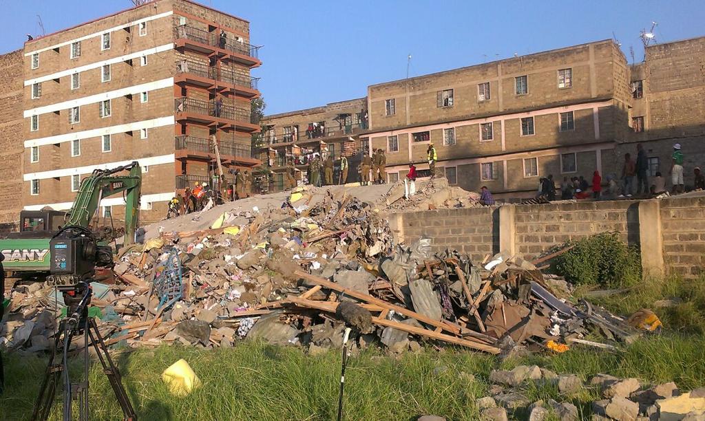 Building Collapses In Huruma, Several People Trapped [Photos]
