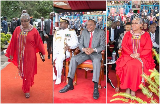 Margaret Kenyatta Dons A Stylish Maasai Dress